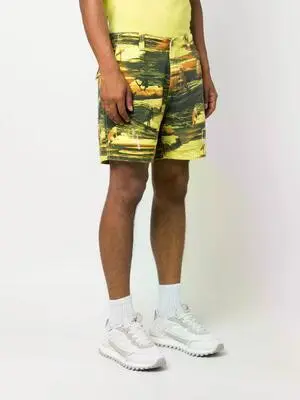 ERL Graphic-print Cotton Bermuda Shorts