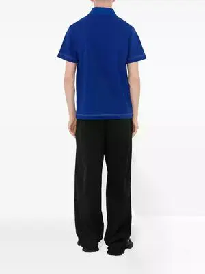 Burberry Logo-embroidered Polo Shirt