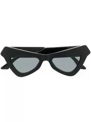 Marni Fairy Pool Triangular-frame Sunglasses - Black