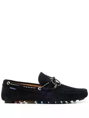 Paul Smith Rope-detail Suede Loafers - Blue