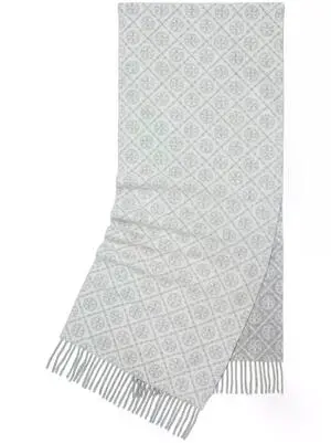 Tory Burch T Monogram Scarf - Grey