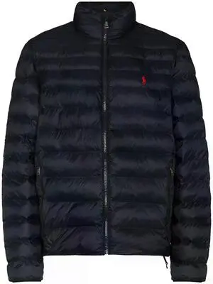 Polo Ralph Lauren Padded Jacket With Logo - Blue