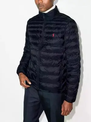 Polo Ralph Lauren Padded Jacket With Logo - Blue
