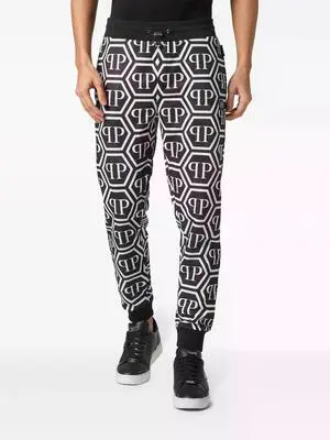 Philipp Plein Monogram Track Pants - Black