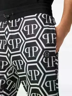 Philipp Plein Monogram Track Pants - Black