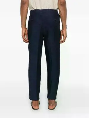 Zegna Linen Tapered Trousers