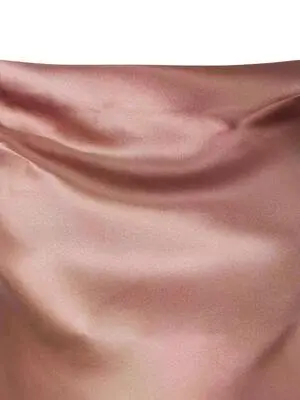 Balmain Cowl Neck Satin Top - Pink