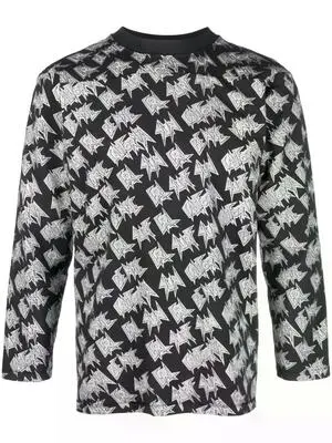ERL Logo-print Long-sleeved T-shirt - Black
