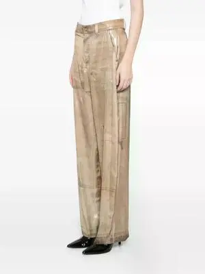 Alexander Wang Trompe-l'oeil Print Wide Leg Trousers