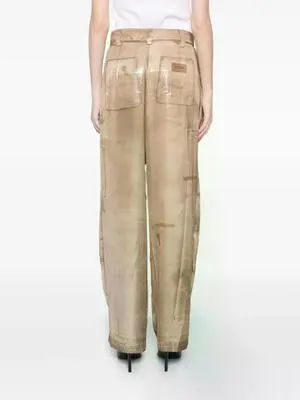 Alexander Wang Trompe-l'oeil Print Wide Leg Trousers