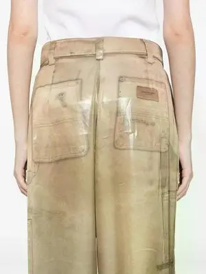 Alexander Wang Trompe-l'oeil Print Wide Leg Trousers