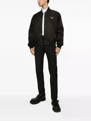 Dolce & Gabbana Logo Plaque Bomber Jacket