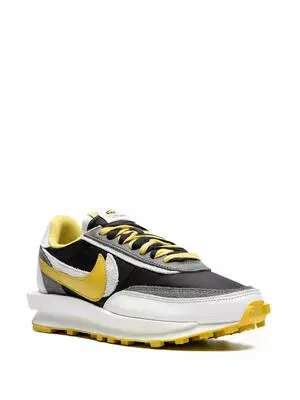 Nike X Sacai X Undercover Ldwaffle Bright Citron Sneakers - Black