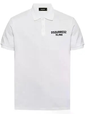 Dsquared2 Cotton Polo Shirt - White