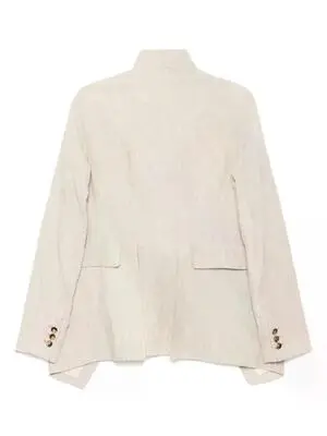 FORME D'EXPRESSION Distressed Off-centre Blazer - Neutrals