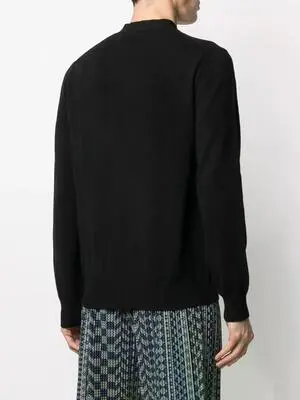 Play Comme Des Garcon Wool Heart Logo Button-down Cardigan