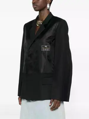 Victoria Beckham Logo-tag Blazer - Black