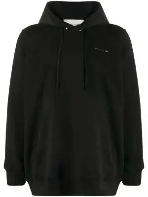 1017 Alyx 9sm Oversized Logo Print Hoodie - Black