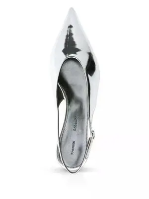 Proenza Schouler Silver-tone Slingback Ballerina Shoes