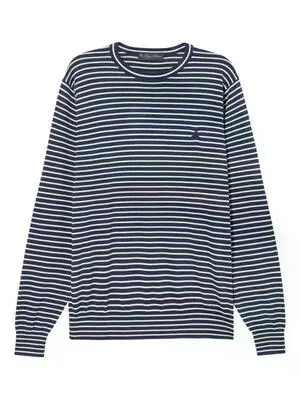 Brooks Brothers Striped Crew Neck Long Sleeve Pullover