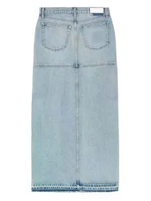 RE/DONE Side-slit Denim Maxi Skirt