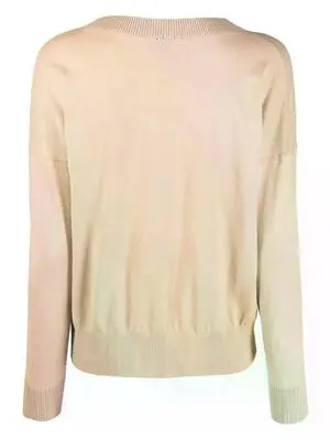 Lorena Antoniazzi Star Appliqué Boat Neck Jumper