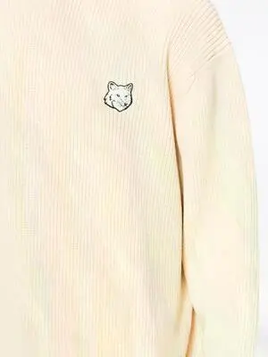 Maison Kitsuné Signature Fox Embroidery Knitted Jumper