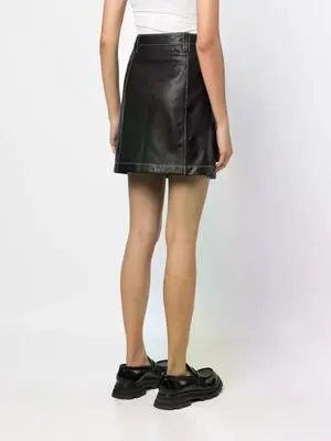 Paul Smith Contrast Stitching A-line Mini Skirt
