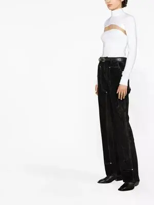 Stella McCartney Washed Denim Straight Leg Jeans