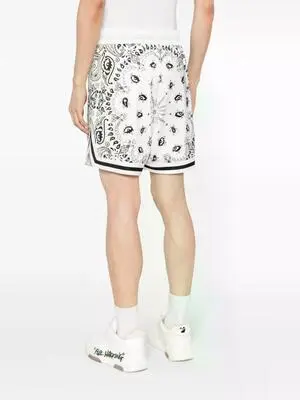 HACULLA. Paisley-print Drawstring Track Shorts - White