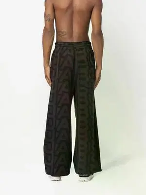 Marc Jacobs Monogram Oversized Track Pants - Black