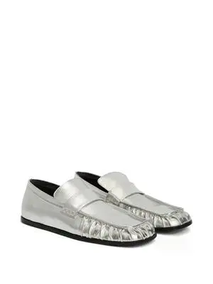 JIL SANDER Metallic Loafers