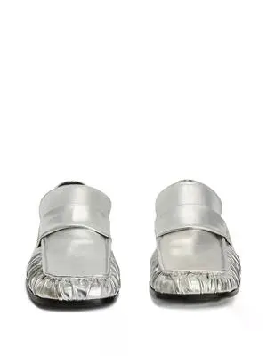 JIL SANDER Metallic Loafers