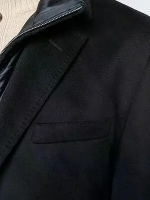 Herno Single-breasted Coat With Quilted Underlay