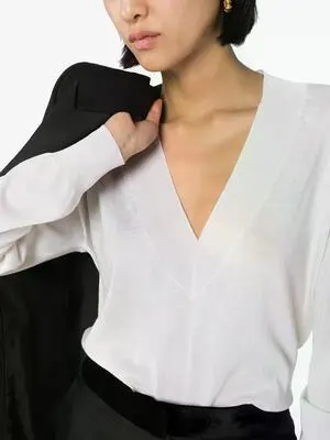 TOM FORD Cashmere Blend V-neck Long-sleeved Sweater