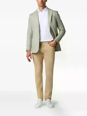 Brooks Brothers Sand Beige Cotton Tapered Leg Jeans - Neutrals