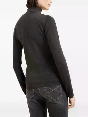 Brunello Cucinelli Fine Knit Roll Neck Jumper