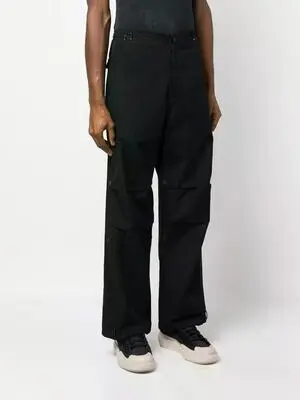 MAHARISHI Tonal Print Loose Snopants Trousers - Black