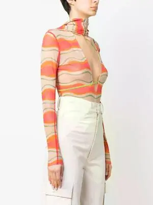 Jacquemus Le Abanaba Semi-sheer Bodysuit