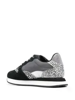 HIDE&JACK Zebra Print Detail Sneakers - Grey