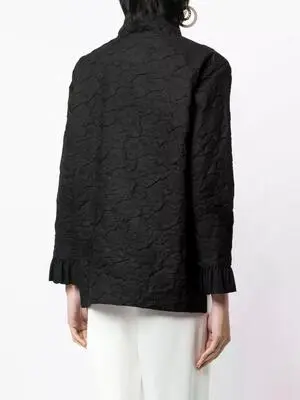 BAMBAH Floral Jacquard Ruffled Jacket
