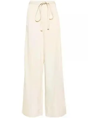 TOTEME Belted Waist Flared Trousers