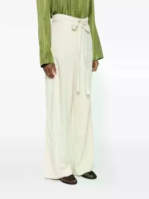 TOTEME Belted Waist Flared Trousers