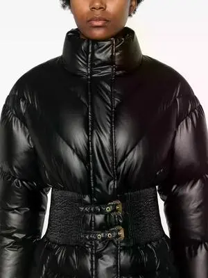 Versace Padded Jacket With Baroque Buckle