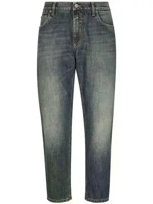 Dolce & Gabbana Logo-appliqué Loose Jeans
