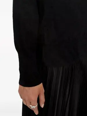 JIL SANDER V-neck Cashmere Top - Black