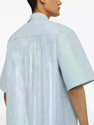 JIL SANDER Friday Striped Cotton Shirt - Blue