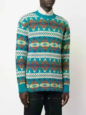 Junya Watanabe Intarsia-knit Wool Jumper
