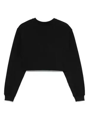 Gcds GCDS Logo Cropped Sweatshirt Black