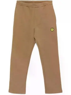 BARROW Flocked Logo Track Pants - Brown